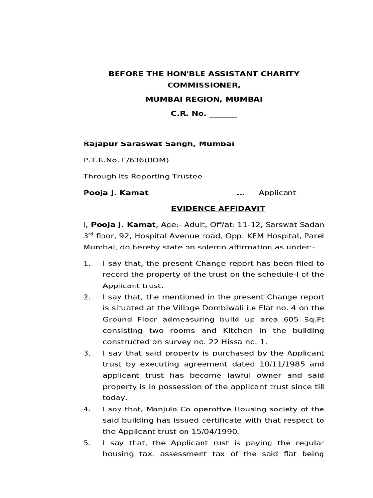 Affi For Convence Deed | PDF | Affidavit | Natural Resources Law