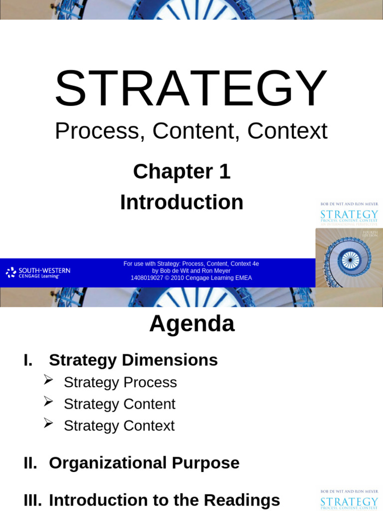 Strategy - Slides Chap 01 | PDF | Thought | Cognition
