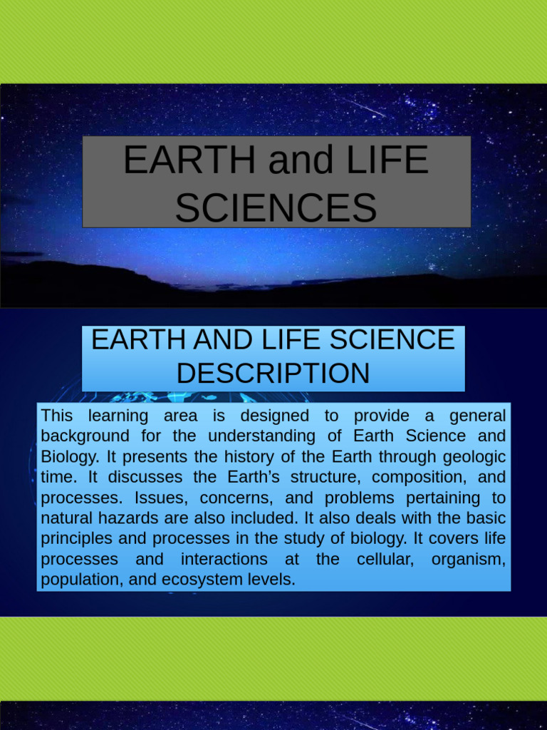 Earth & Life - Lesson 1 | PDF | Earth | Planets