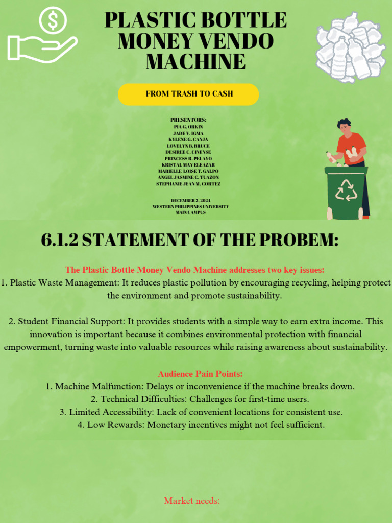 Plastic Bottle Money Vendo Machine 20241202 232438 0000 | PDF ...