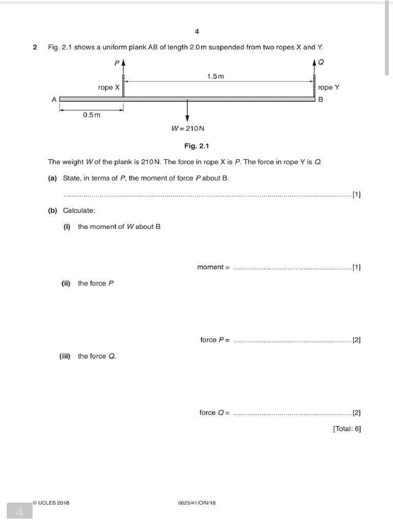 Moment Question Paper | PDF
