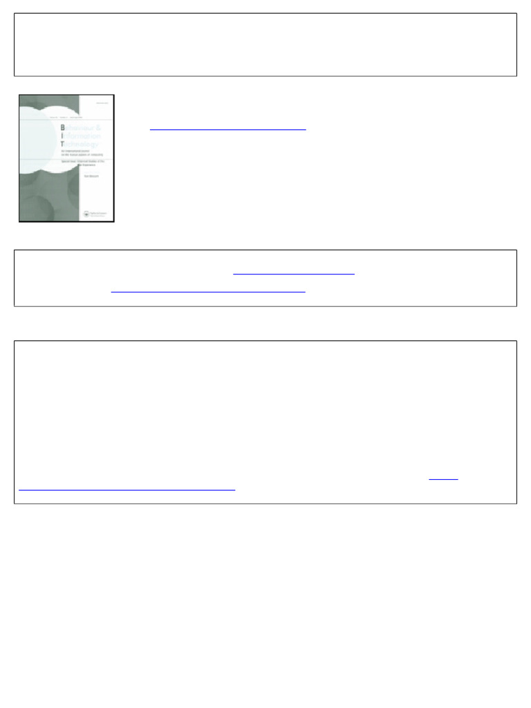 2004 Comparative Usability Evaluation Pdf Usability Cyberspace