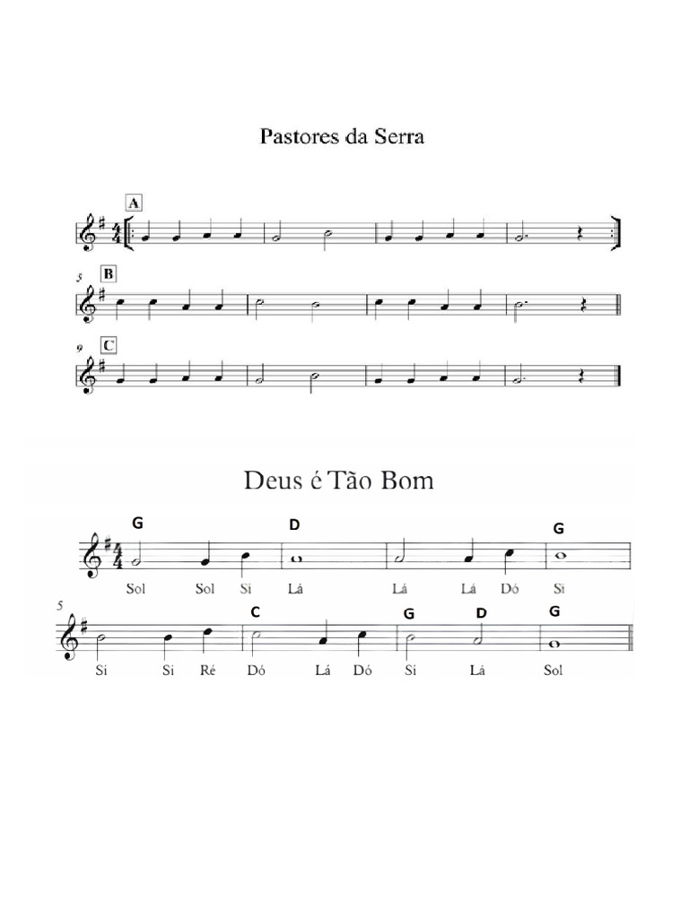 Pastores da Serra e Deus é tão bom | PDF