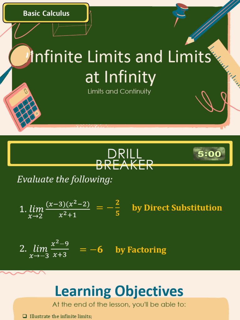 Lesson 1.3.1 Infinite Limits | PDF | Limit (Mathematics) | Infinity