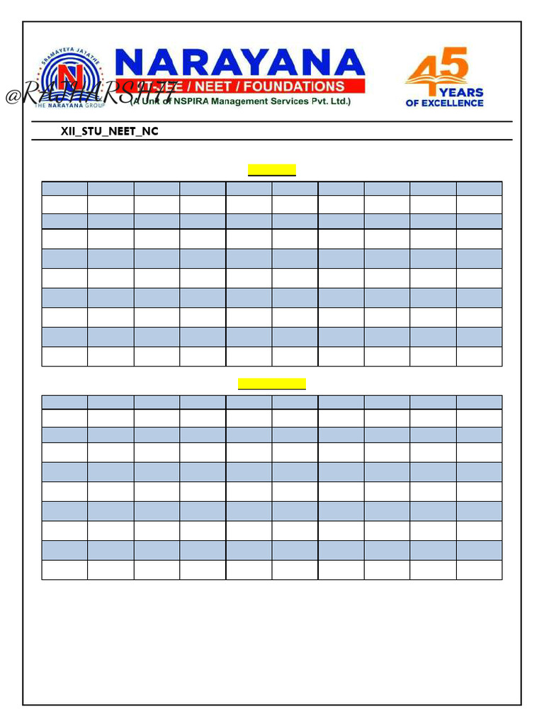 FTN - 7 ANS KEY @AakashNeetards | PDF