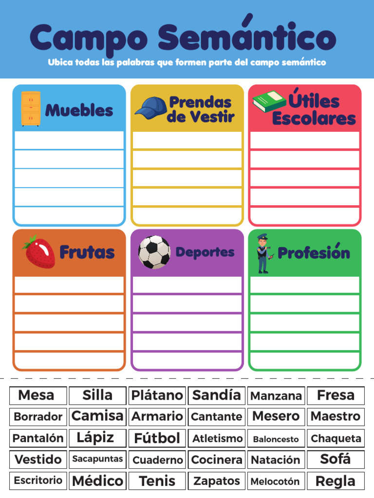 Clasificación de Campos Semánticos | PDF