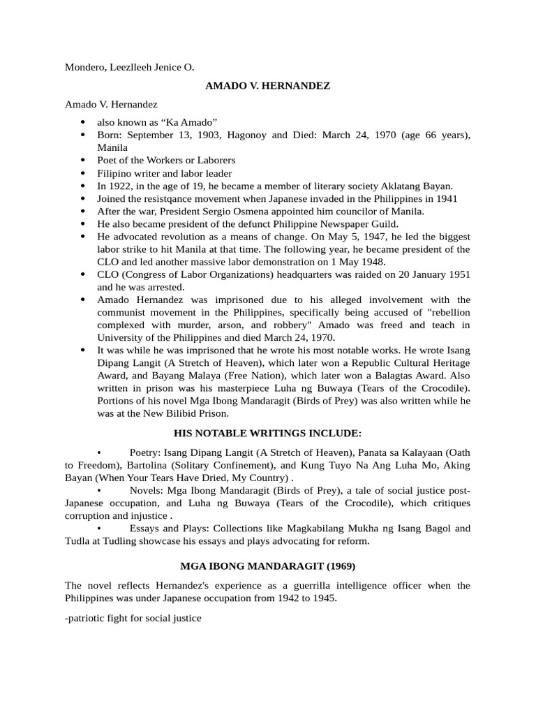 Mondero Leezlleeh Jenice O. | PDF | Philippines