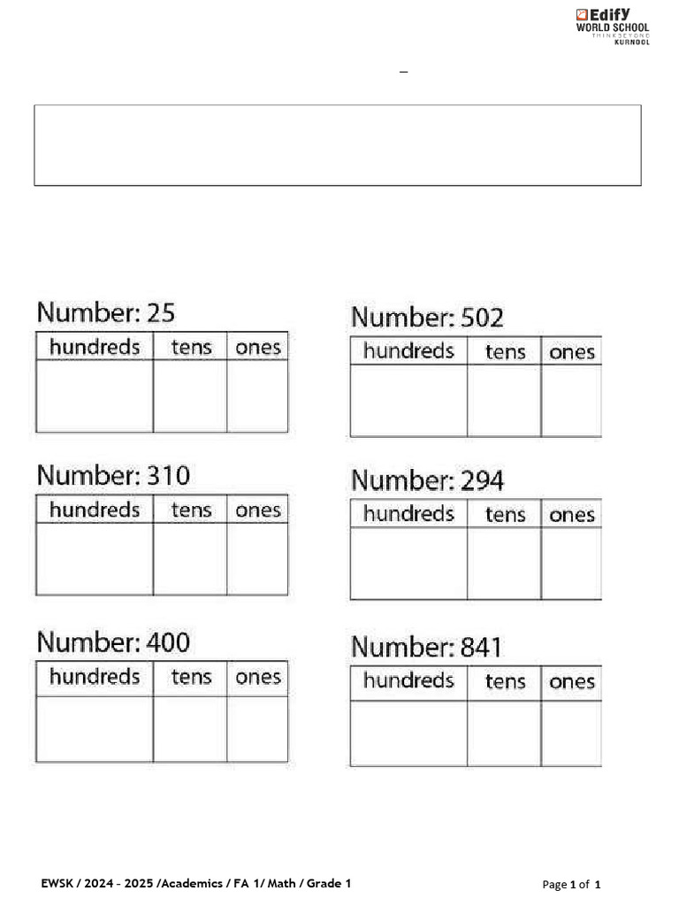 G1 FA 1 Math IM 5 2024-25 Edited | PDF | Mathematics | Educational ...
