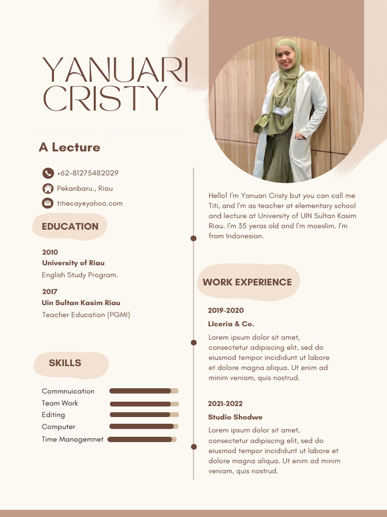 Yanuari Cristy, S. Pd,. M. Pd | PDF | Behavior Modification | Teaching