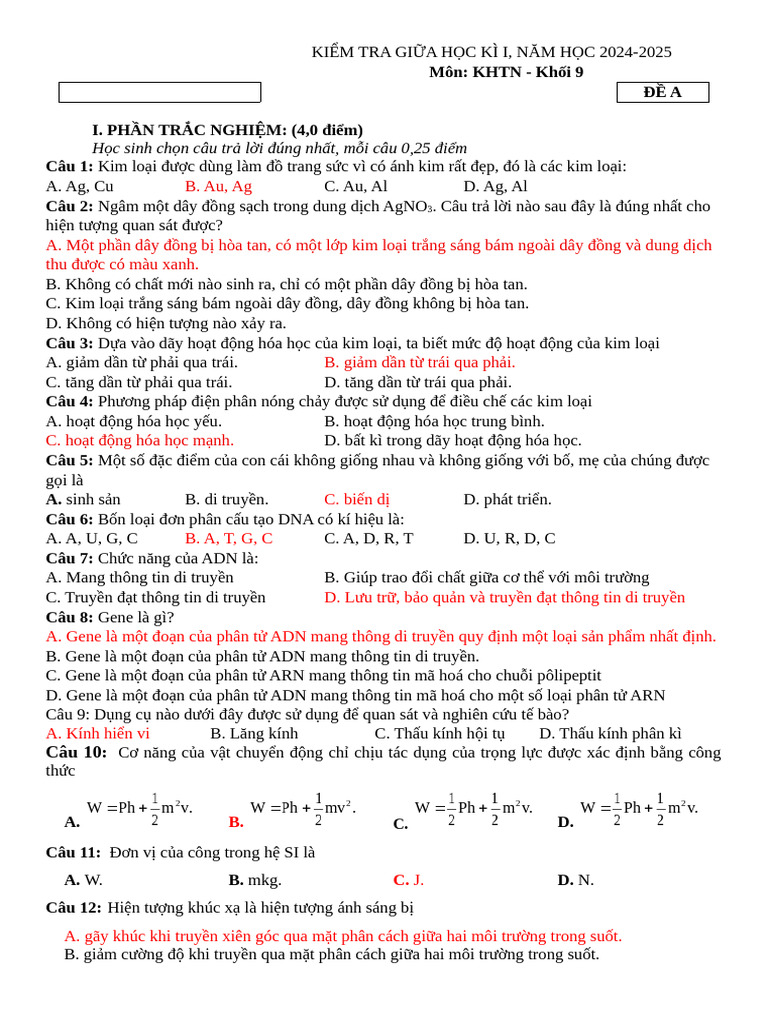 3.CT. CK2-KHTN9 | PDF