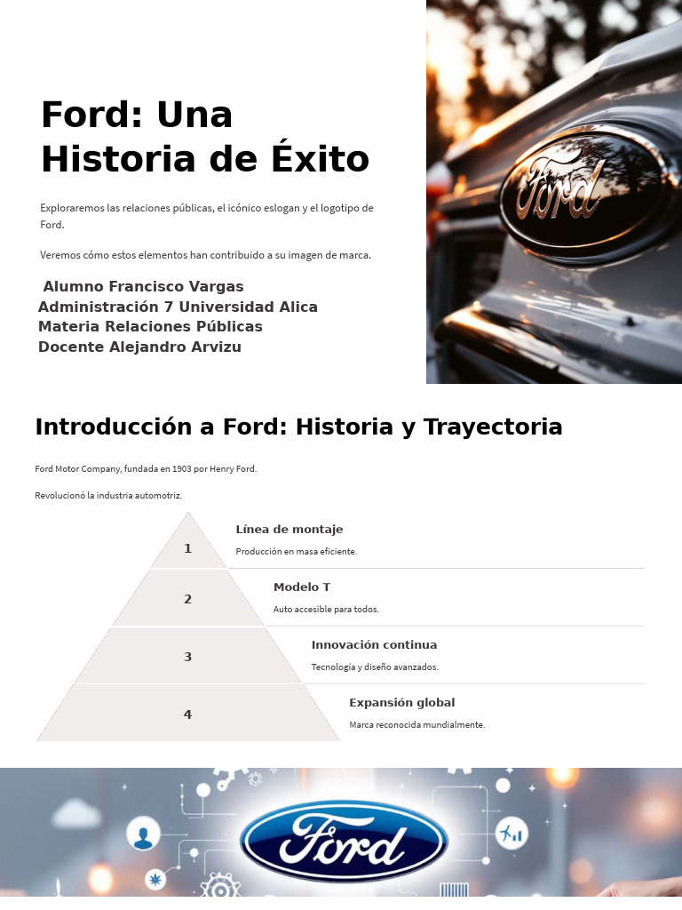 Historia y Estrategias de Marca Ford | PDF | Marca | Compania de ...