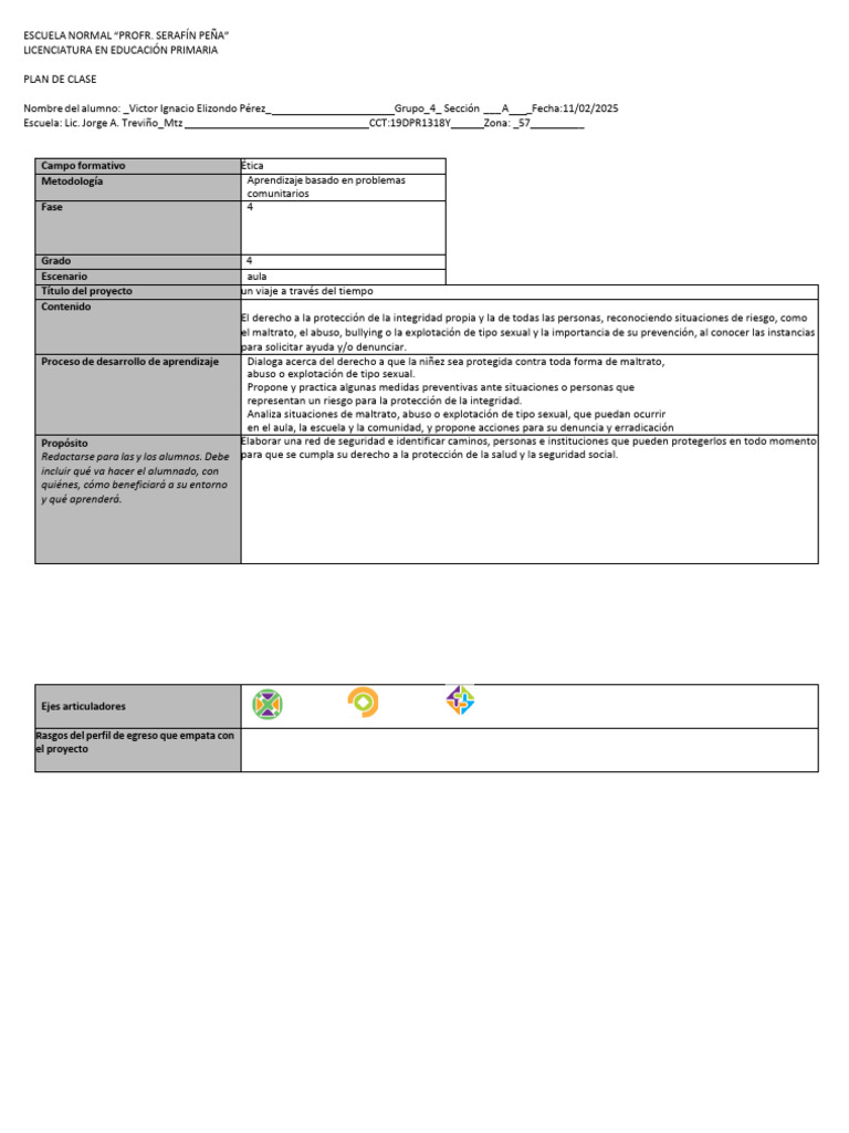 PLAN ABp. Lenguajes inicio febrero v1 | PDF | Abuso infantil