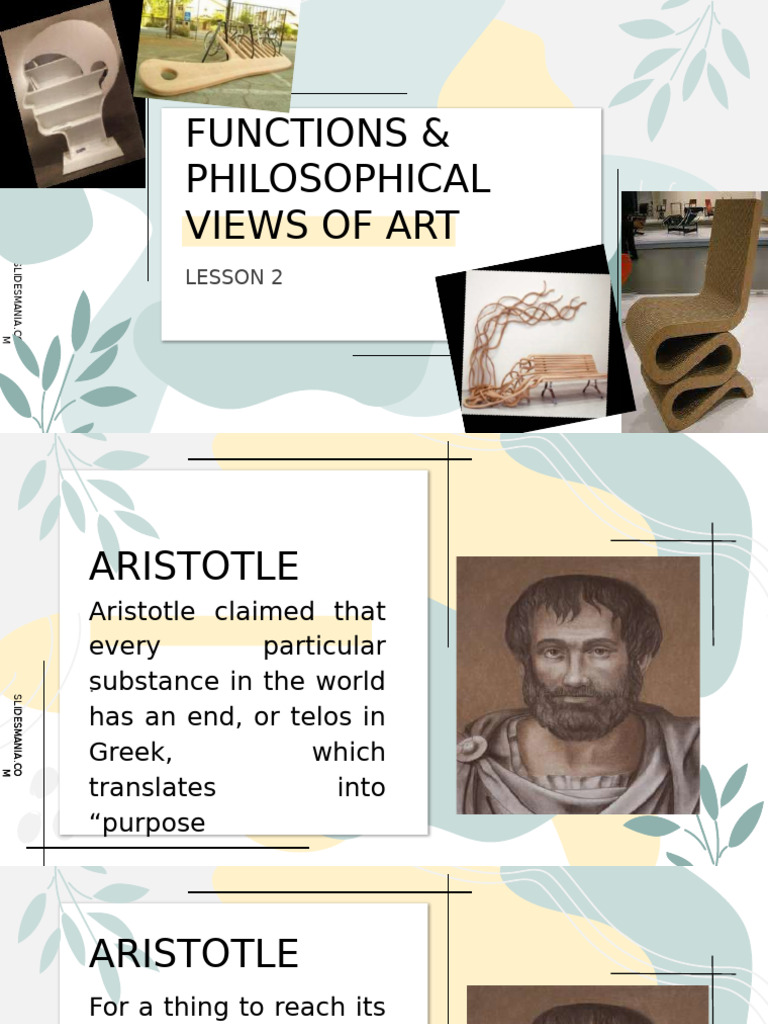 Functions and Philosophical Views of Art | PDF | Aristotle | Liberal ...