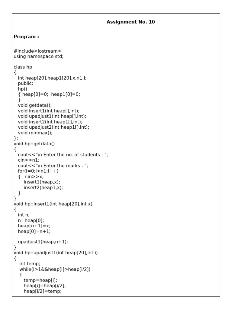 DSA Assignment 10 | PDF