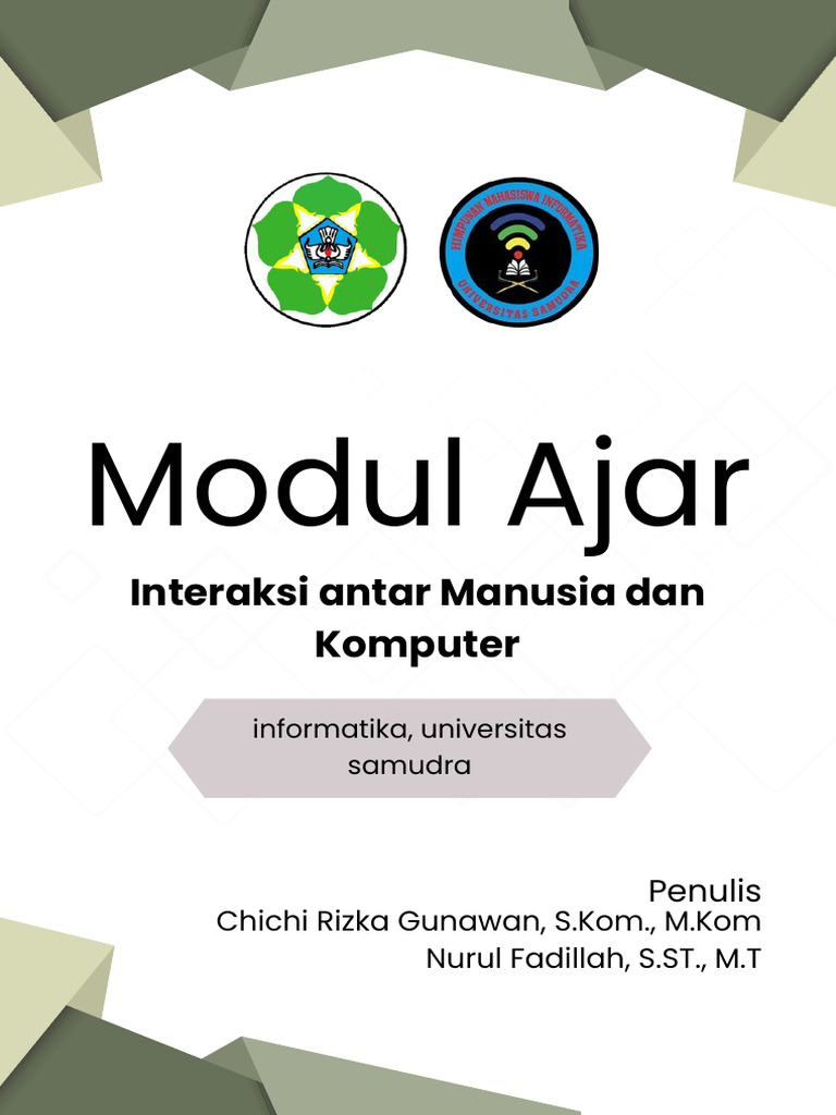 Modul Ajar Interaksi Antar Manusia Dan Komputer | PDF