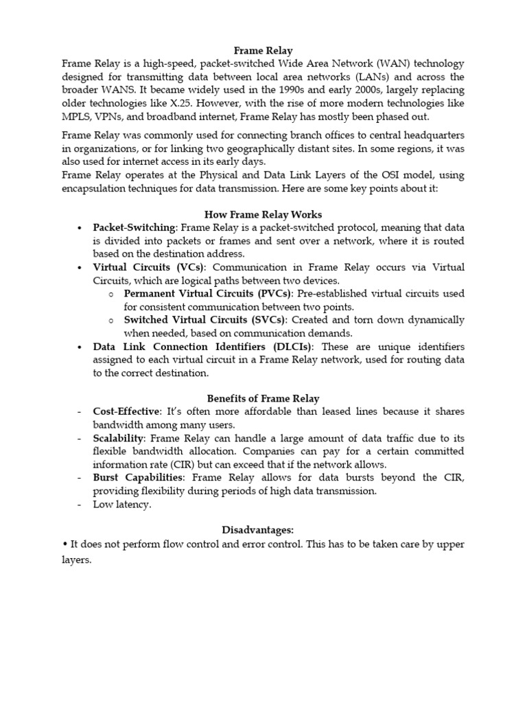 7. Frame Relay | PDF