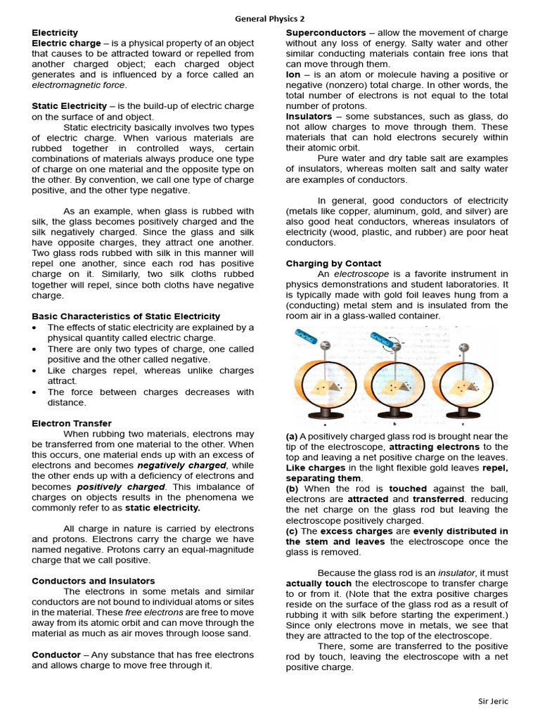 Understanding Static Electricity Concepts | PDF | Electric Charge ...