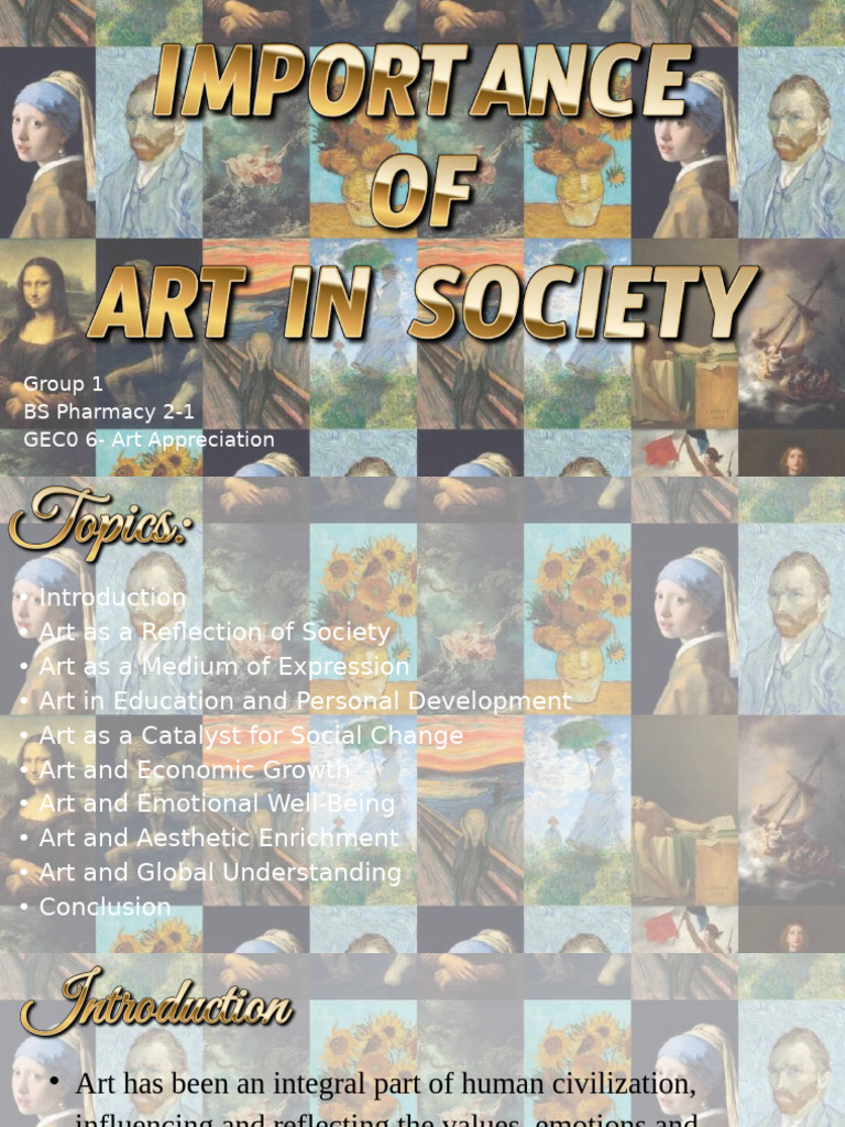 Art As A Society - Group 1 BSP 2-1 | PDF | Liberal Arts Education