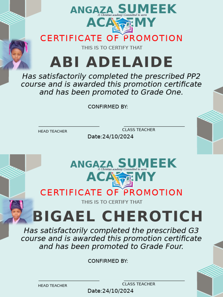 Cert Template of Completion | PDF