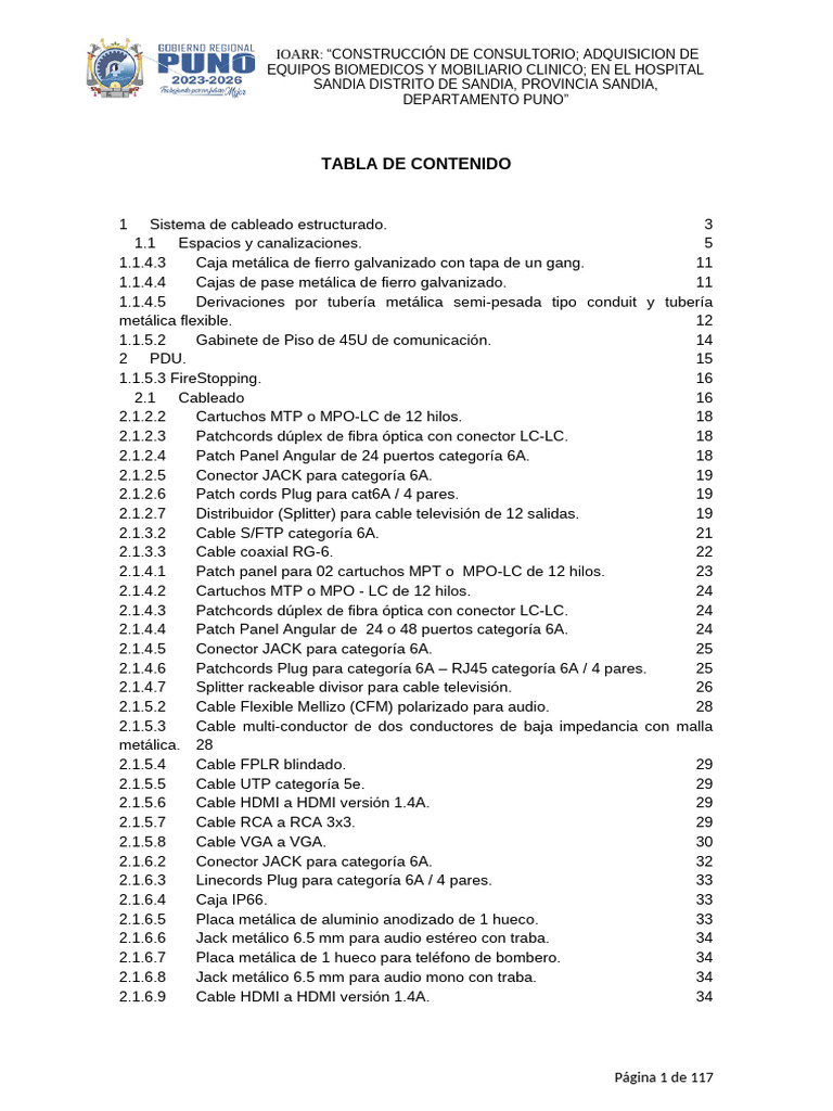 EE-TT GENERALES | PDF | Tubería (transporte de fluidos) | Fibra óptica