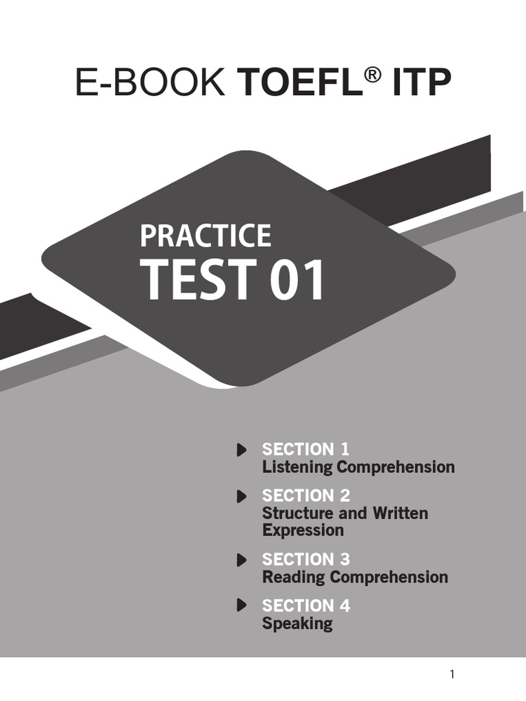 E Book Practice Test TOEFL ITP 1 | PDF | Smart Grid | Electricity ...