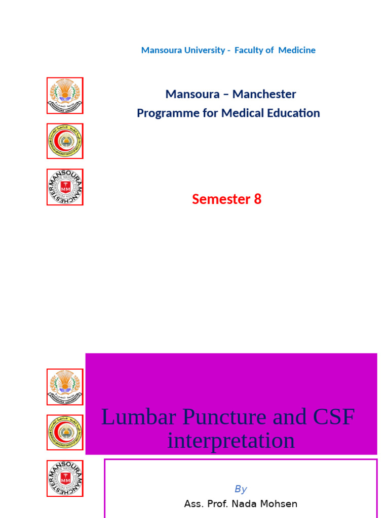 Lumbar Puncture Skill Lab | PDF | Meningitis | Cerebrospinal Fluid