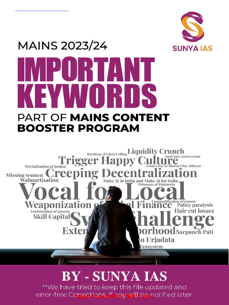Sunya IAS: Key Insights for UPSC 2024 | PDF | Democracy | Political ...