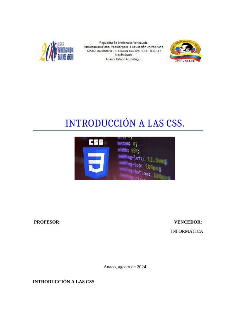 Guía Básica de CSS para Principiantes | PDF | HTML | Modelo de objeto ...