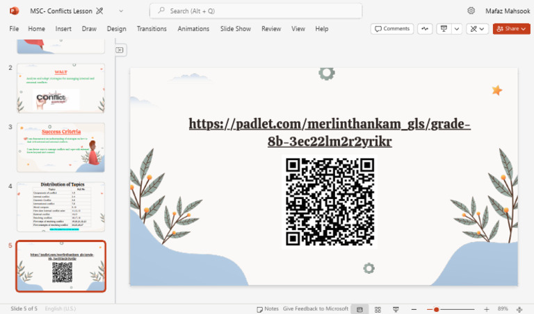 MSC- Conflicts Lesson.pptx | PDF