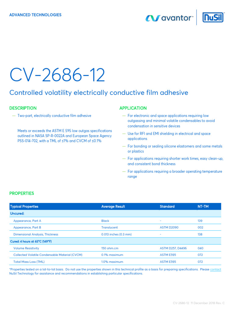 PSA - CV-2686-12 Part B | PDF | Natural Rubber | Silicone