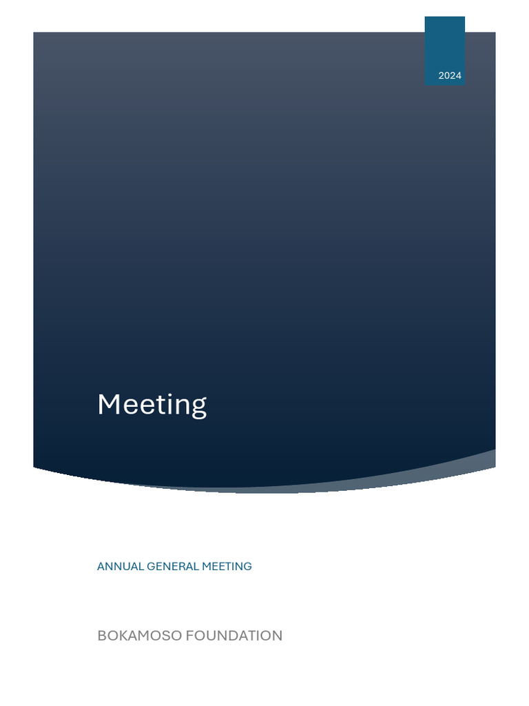 Meeting Cover Page | PDF