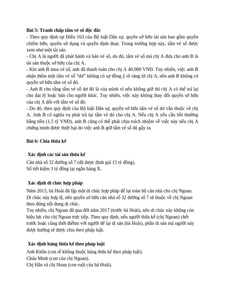 Bài Tập PLDC | PDF