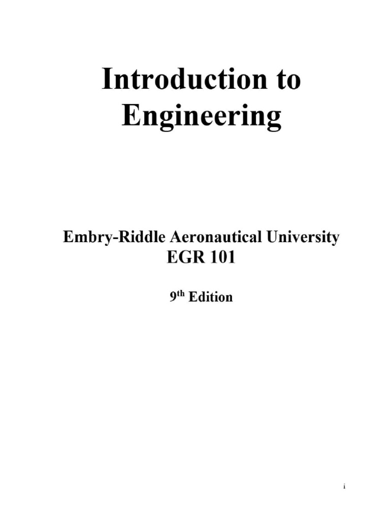 EGR 101 Book | PDF