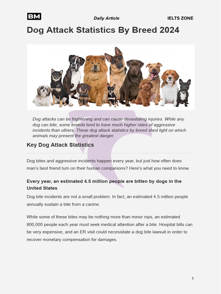 Dog Attacks in numbers | PDF | Pit Bull | Dogs