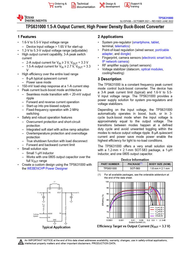 Tps 631000 | PDF | Electronics | Electrical Engineering