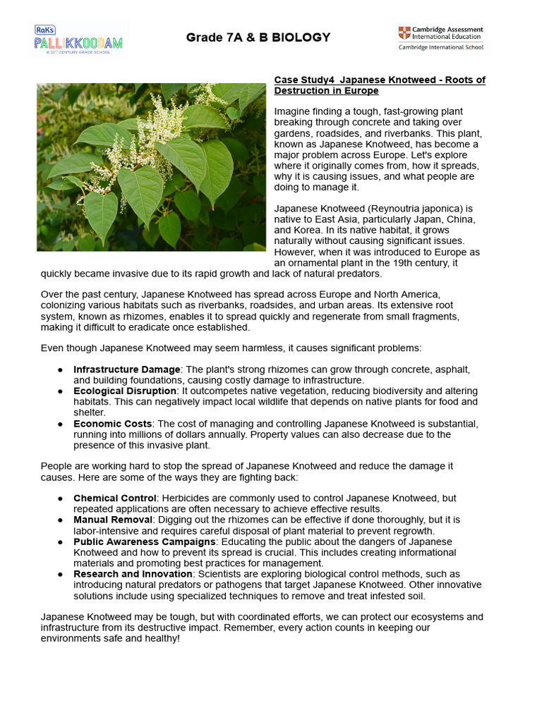 Invasive Species Case Study | PDF | Sugarcane | Natural Environment