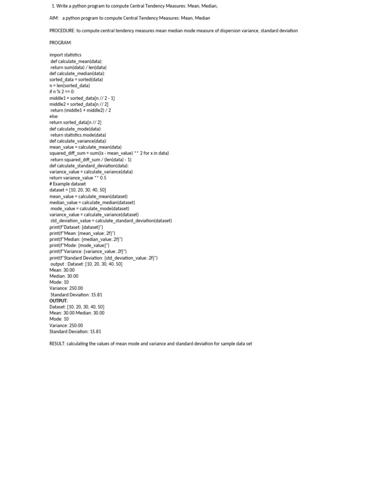 ML EXPERIMENT -1 | PDF