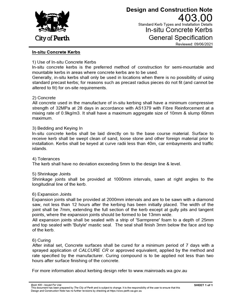 BOOK 400 Standard Kerb Types and Installation Details v12_Part23 | PDF ...