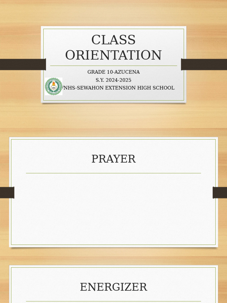 Class Orientation-G10-2024 | PDF | Clothing | Learning