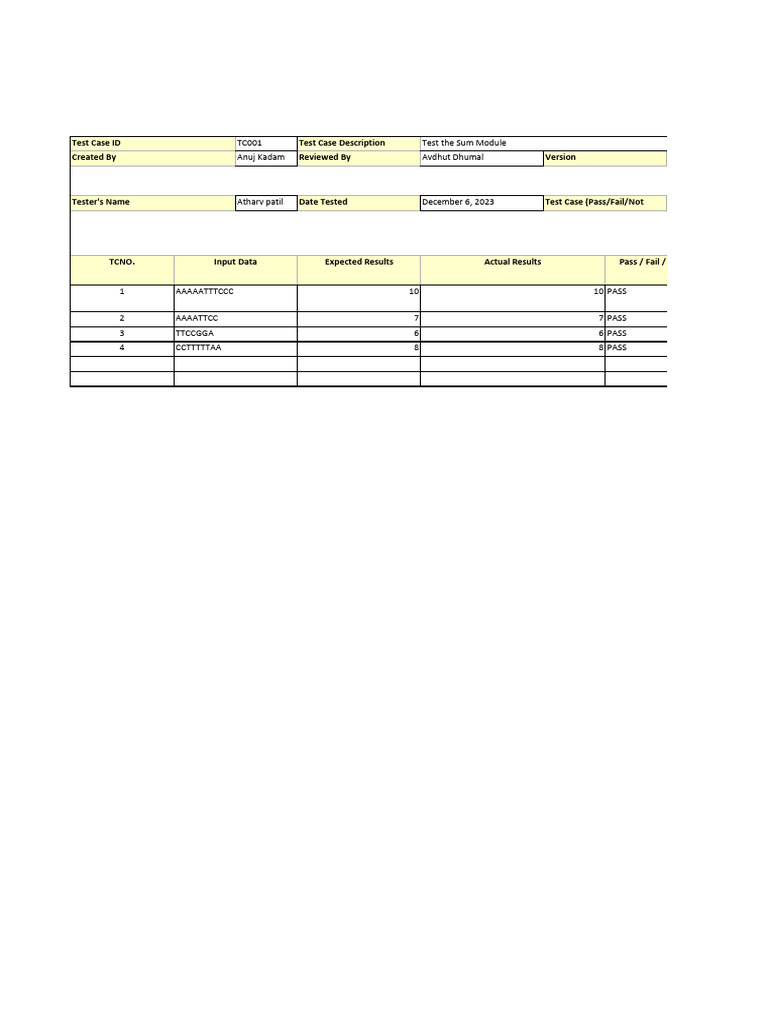 Test Case | PDF