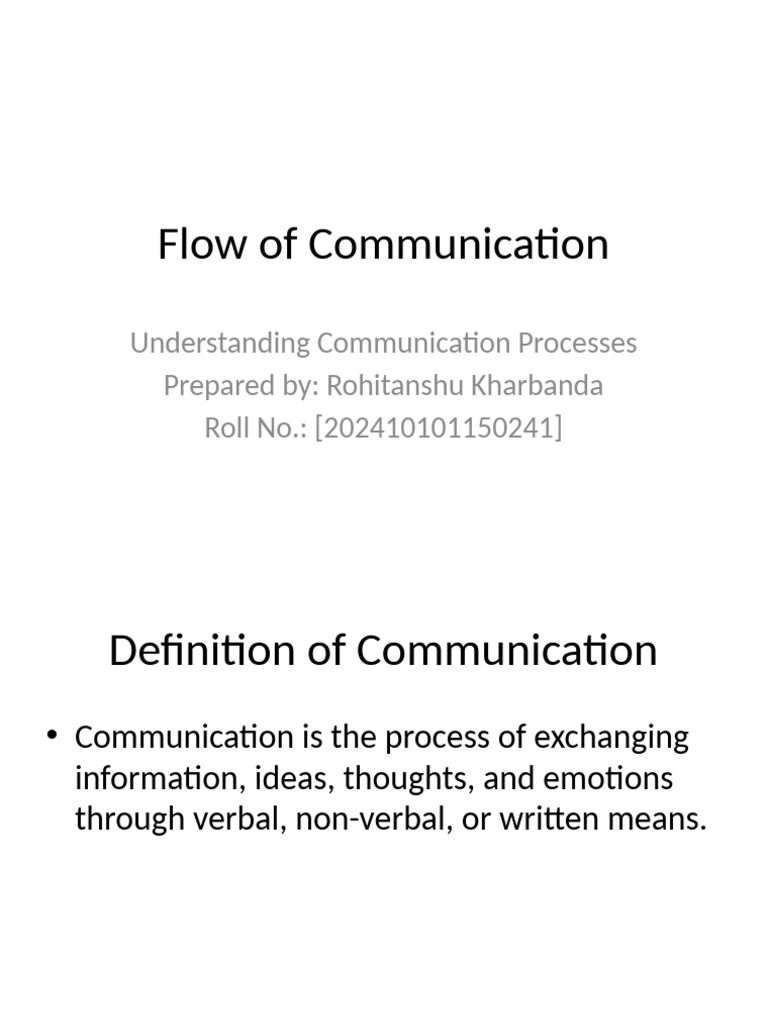 Communication Process Guide | PDF