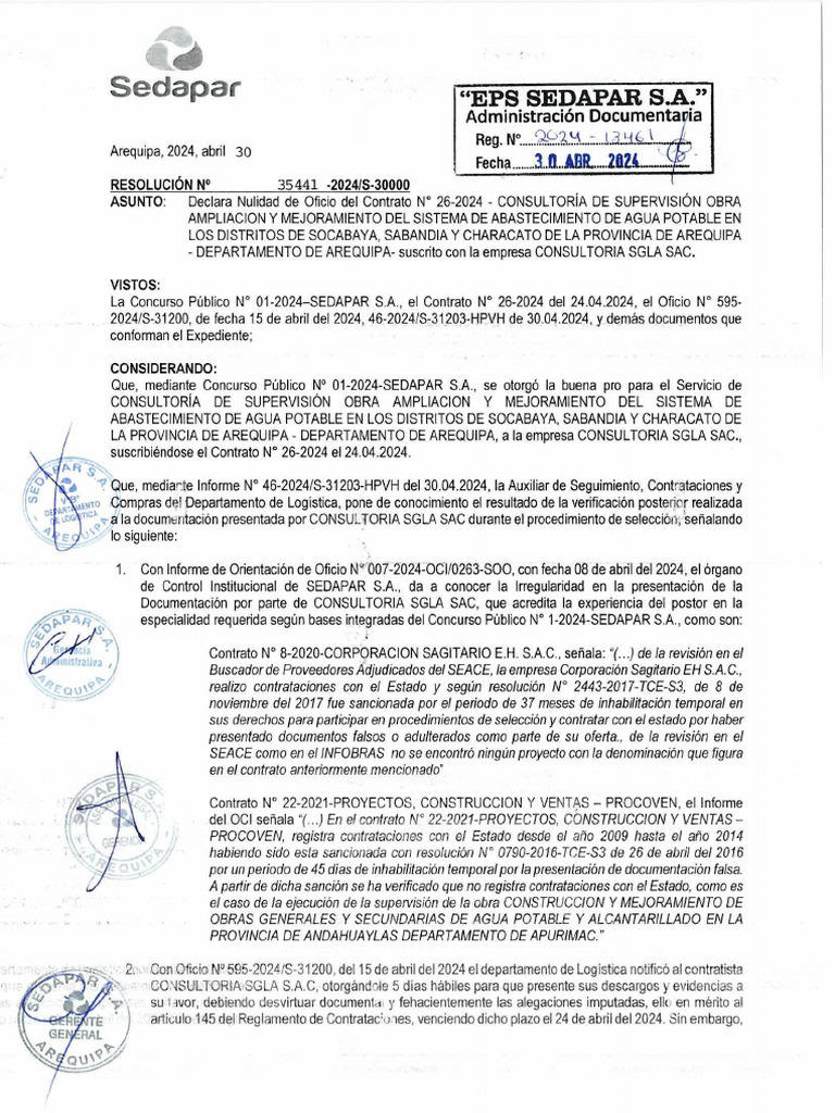 Resolucion NULIDAD | PDF