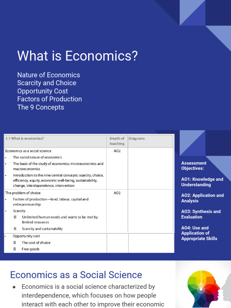 Understanding Key Economic Concepts | PDF | Economics | Capital (Economics)