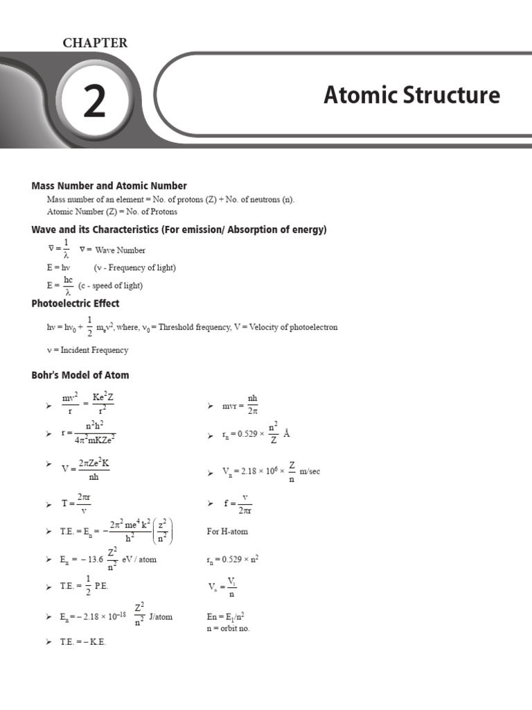 02 Atomic Structure Theory | PDF | Atomic Orbital | Energy Level