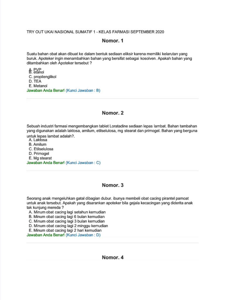 PDF Try Out Ukai Nasional Sumatif 1 - Compress | PDF