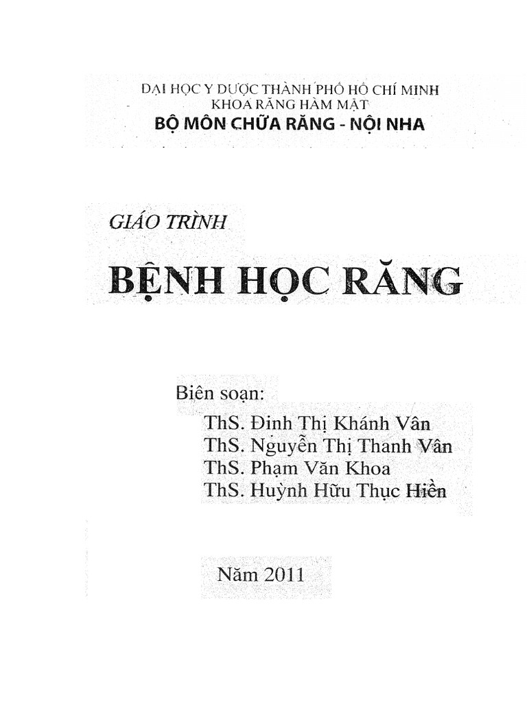 Benh Hoc Rang | PDF