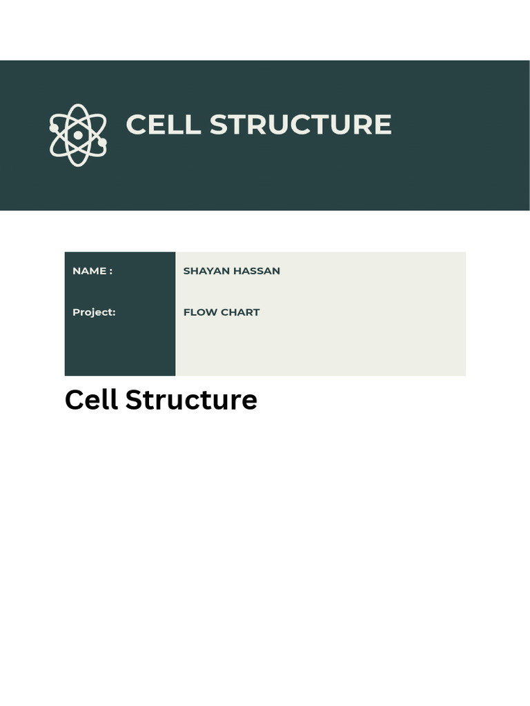 Flow Chart of Cell Structure | PDF