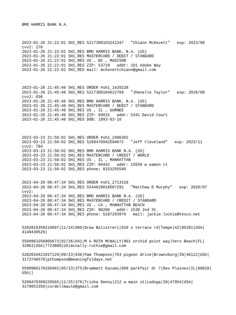 Bmo Harris Bank Na Usa CC | PDF | Banks Of The United States | Banking