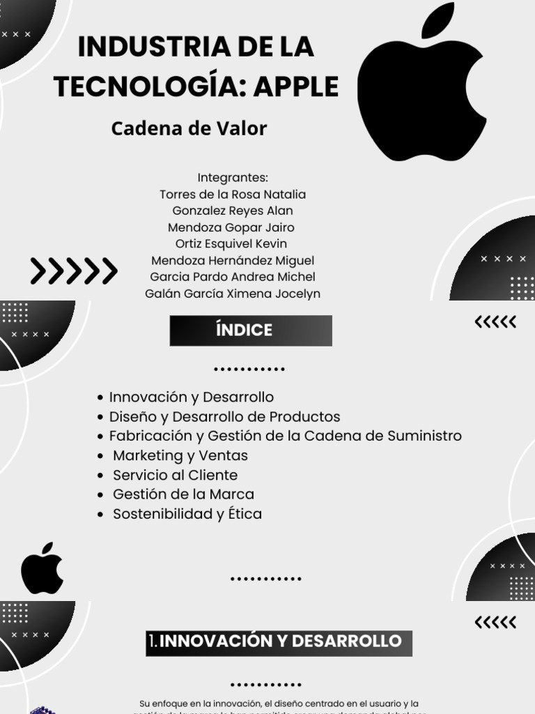 Cadena de Valor de Apple: Innovación y Éxito | PDF | Marketing | Cadena ...