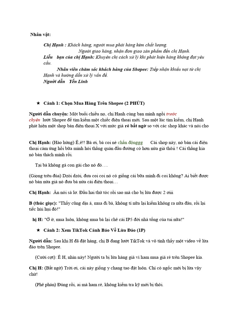 TMDT - Tình huống 4 | PDF